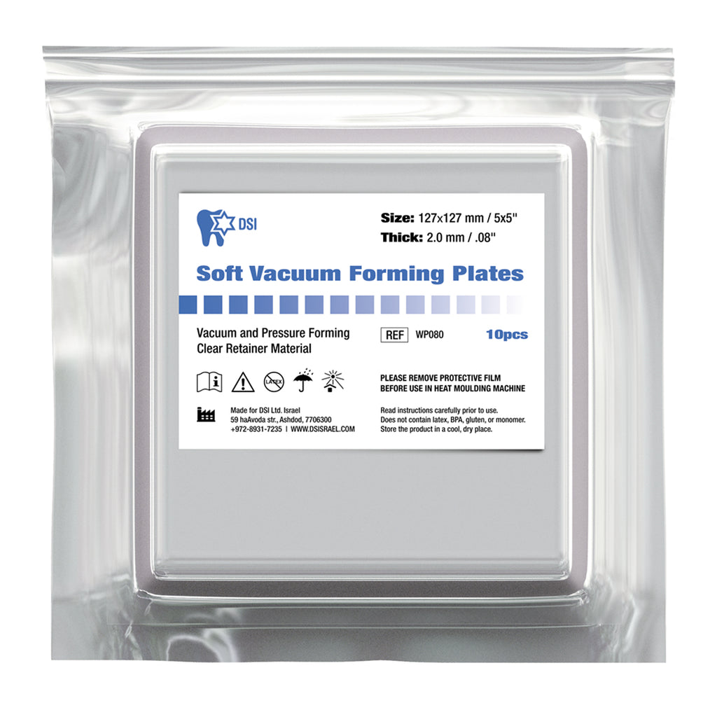 DSI Soft Bleaching Whitening Mouthguard Vacuum Plates Sheets 125x125mm