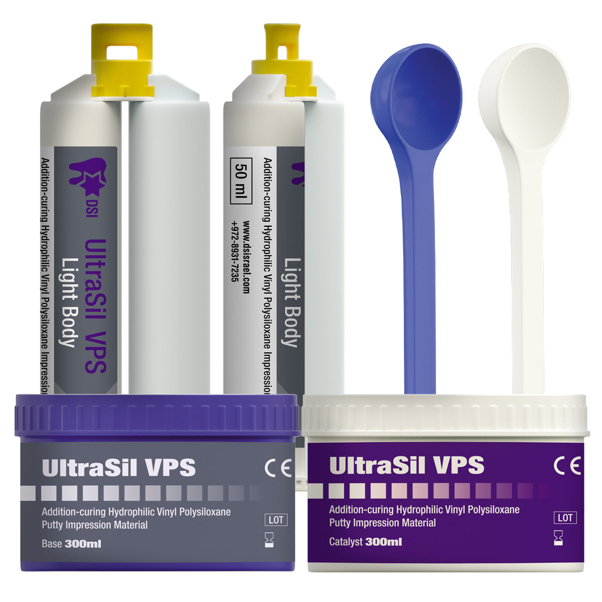 DSI UltraSil Full Impression Kit 600ml putty + 2x50ml light body
